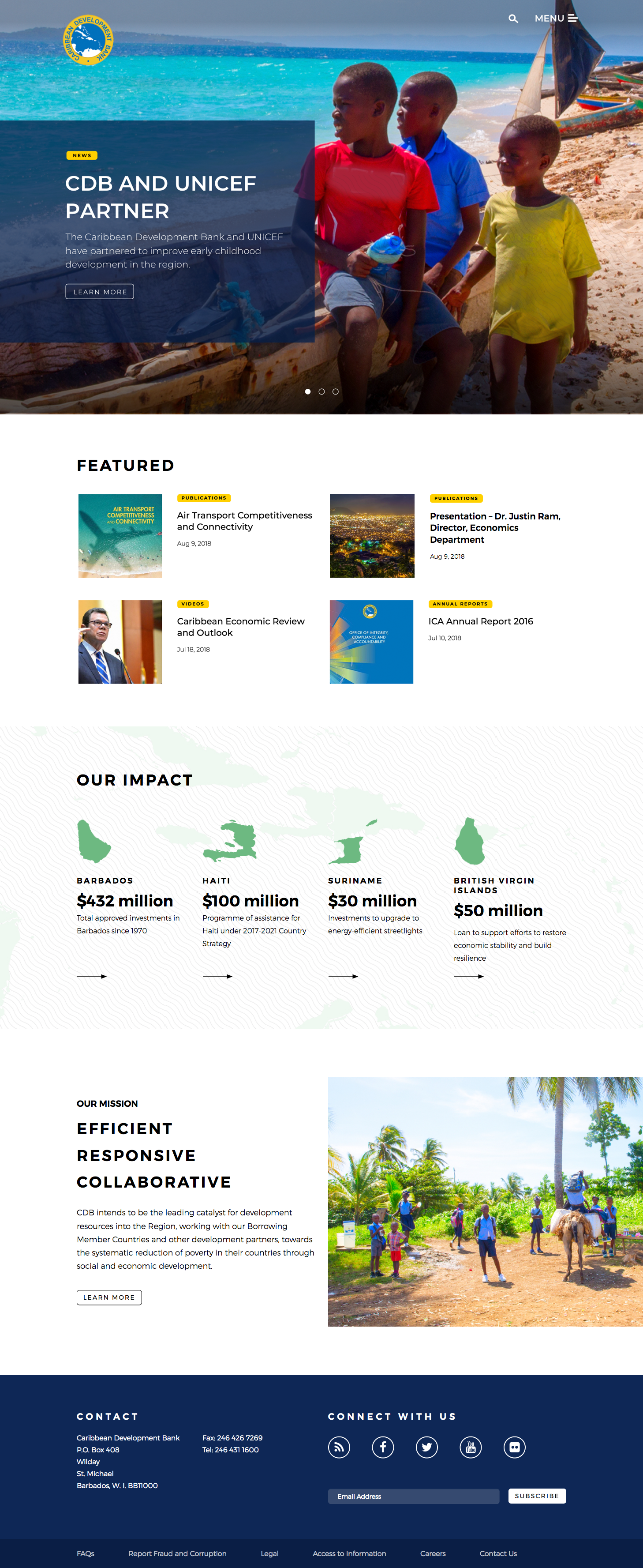 Caribbean Development Bank | Insomniac Design